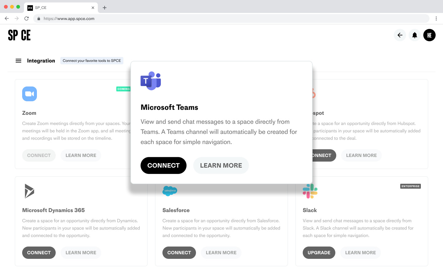 Connect Teams to SP_CE - SP_CE